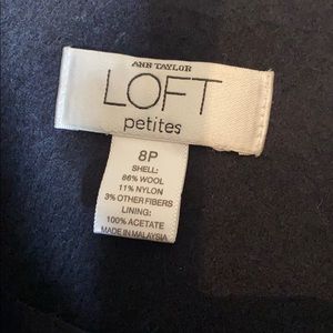LOFT | Jackets & Coats | Ann Taylor Loft 8p Wool Pea Coat Blue | Poshmark